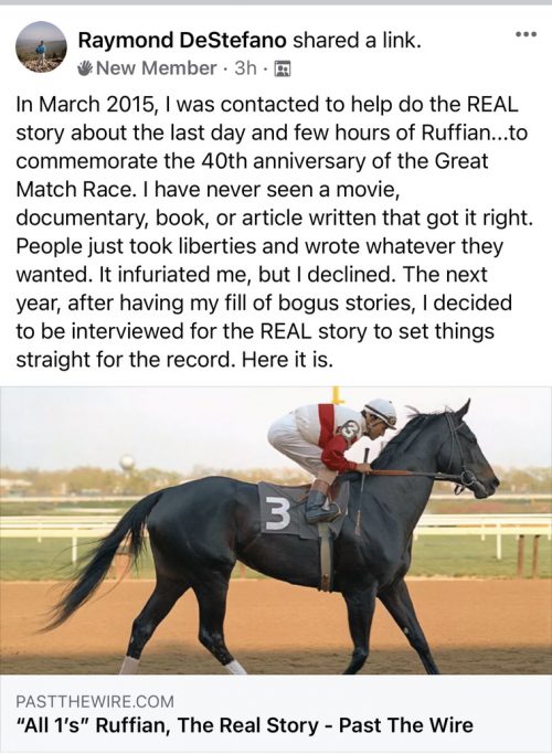 “All 1’s” Ruffian, The Real Story - Past The Wire