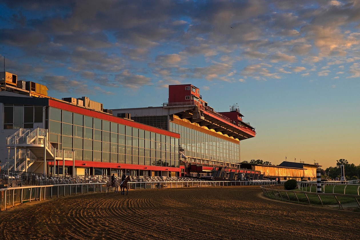 Brief suspension of training during Pimlico Track Work - Past The Wire
