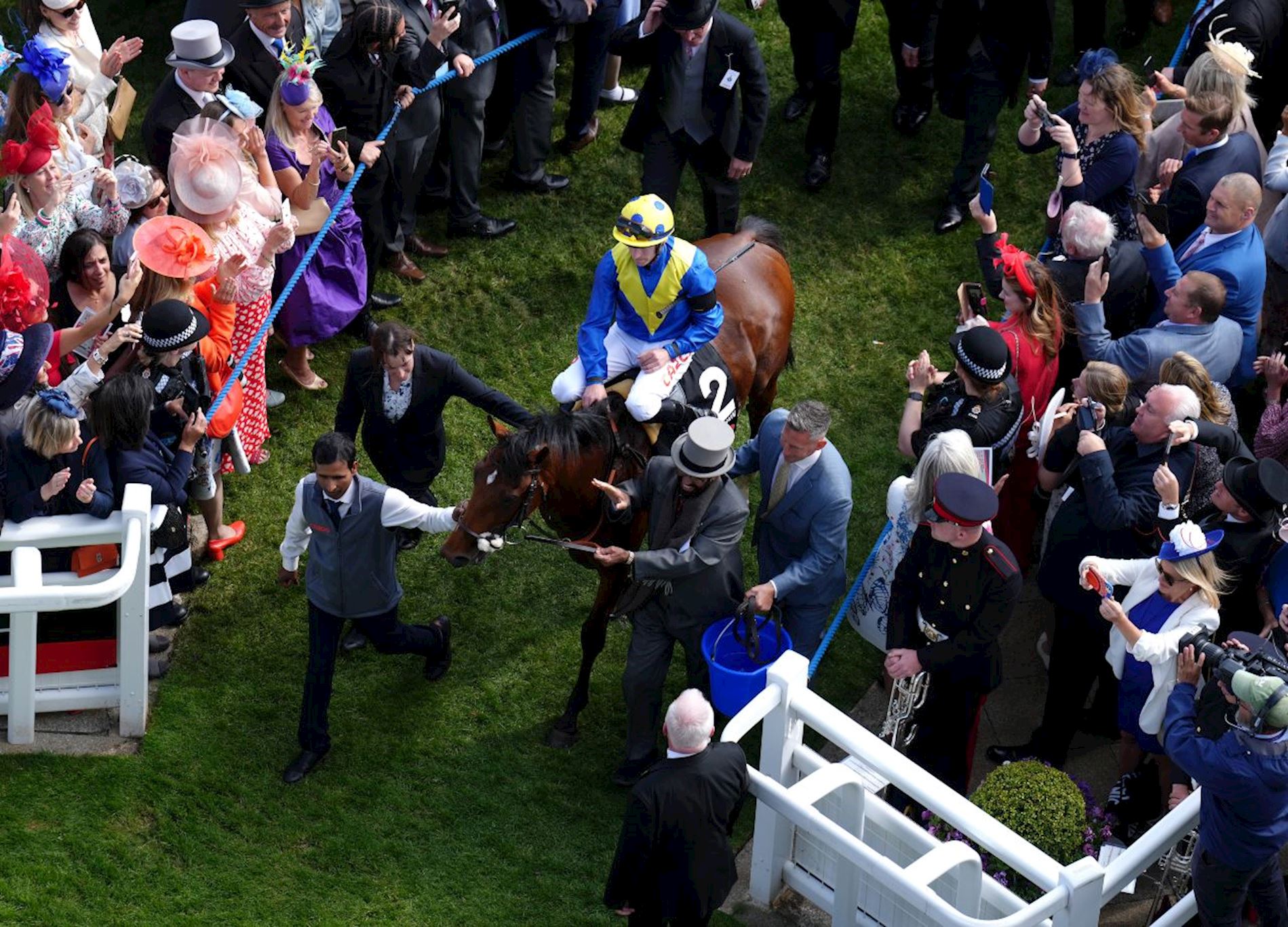 Reaction from Winning Trainer Sir Michael Stoute and Jockey Richard ...