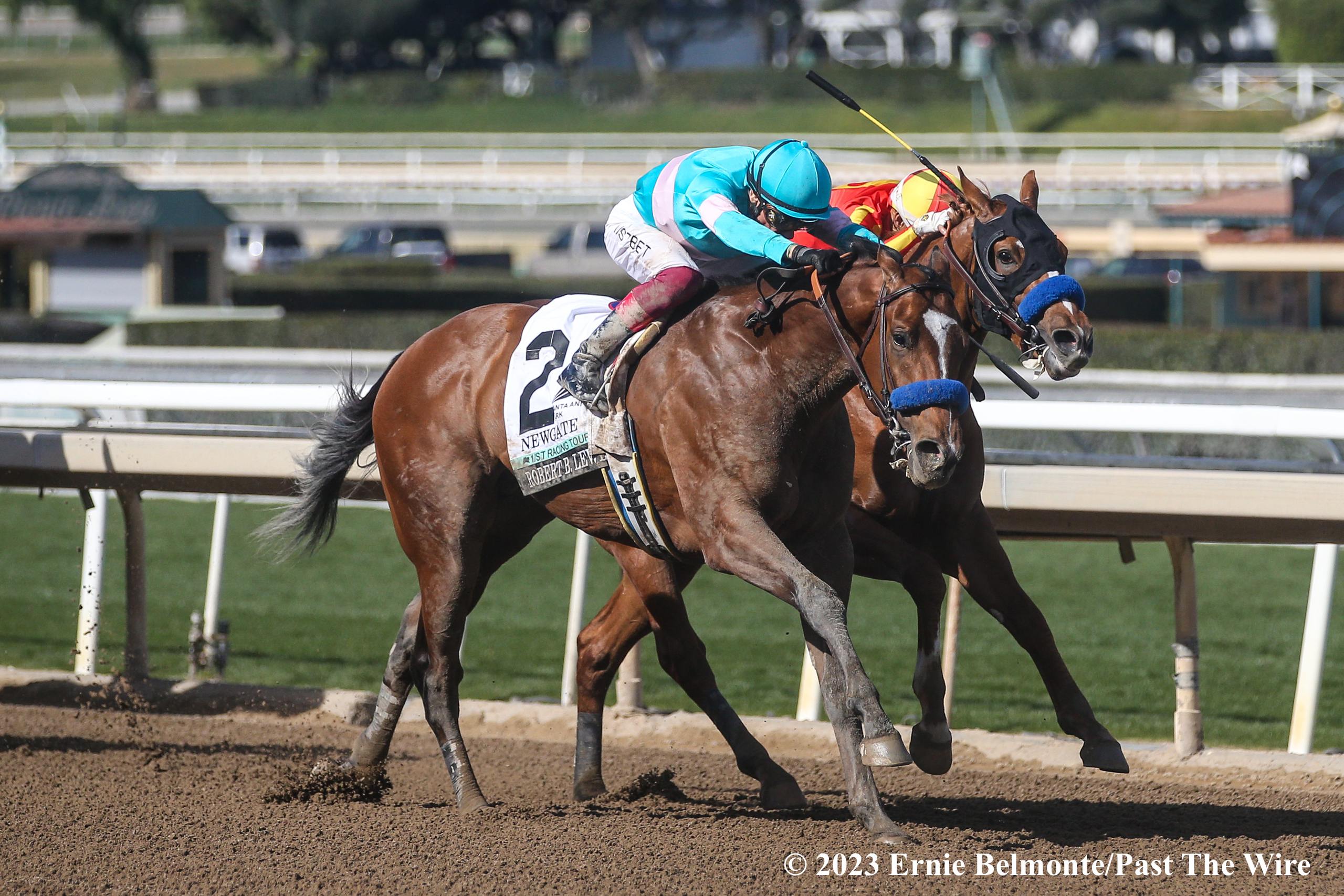 Newgate Takes All-Baffert Edition of G3 Robert B. Lewis - Past The Wire