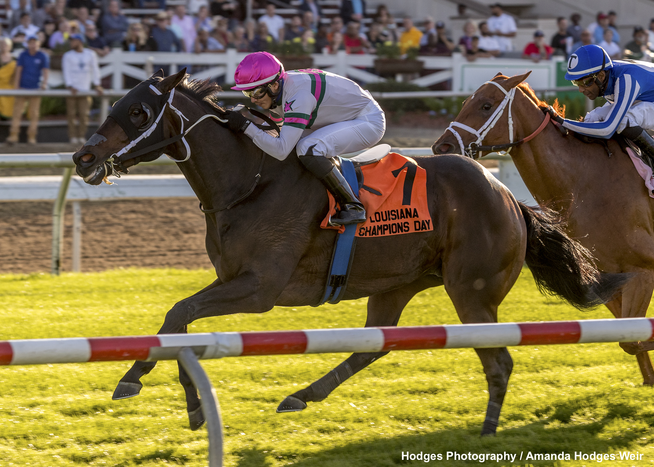 Set-Hut, Brittlyn Stable Each Double on La. Champions Day - Past The Wire