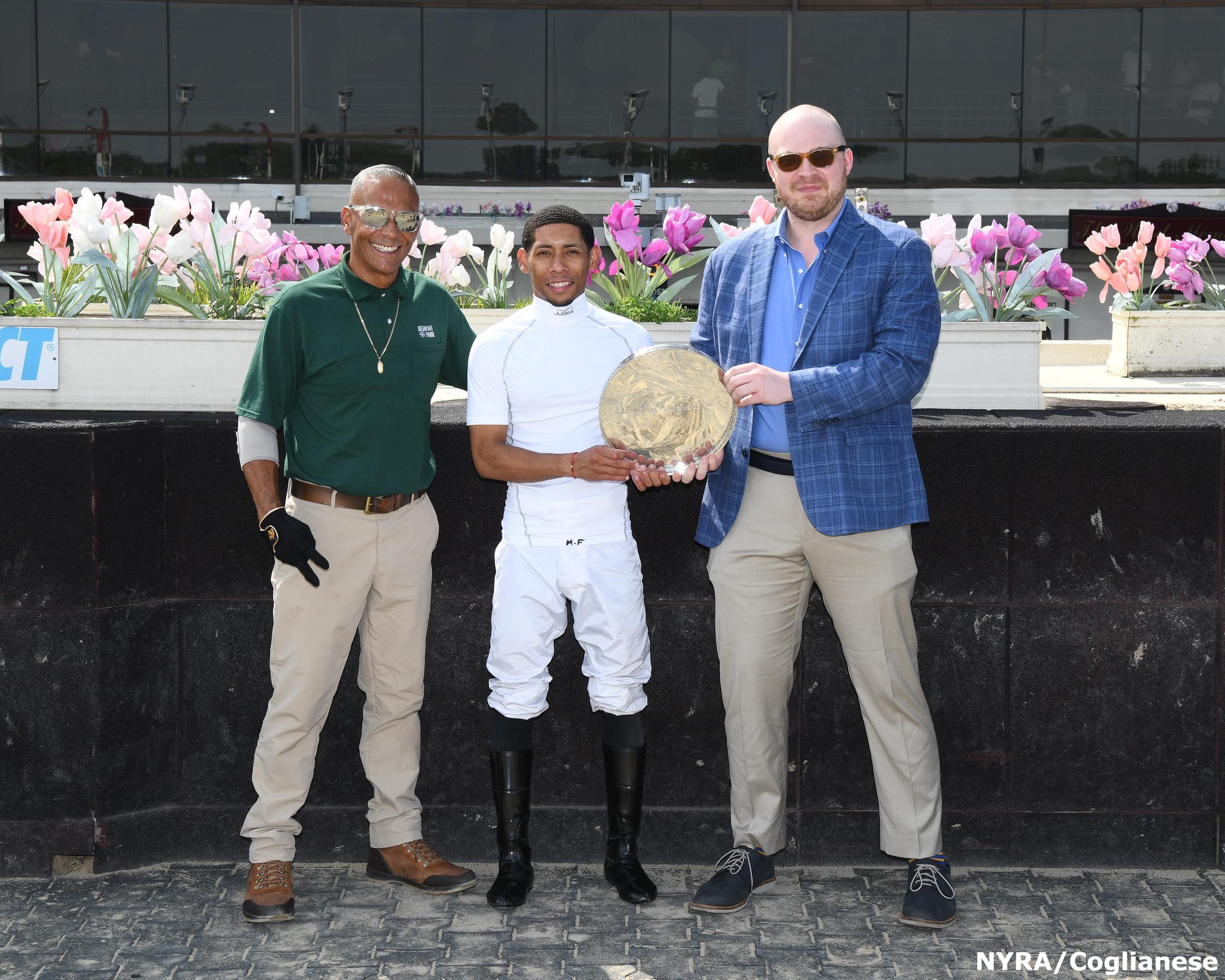 Manny Franco Leading Jockey at Belmont at the Big A - Past The Wire