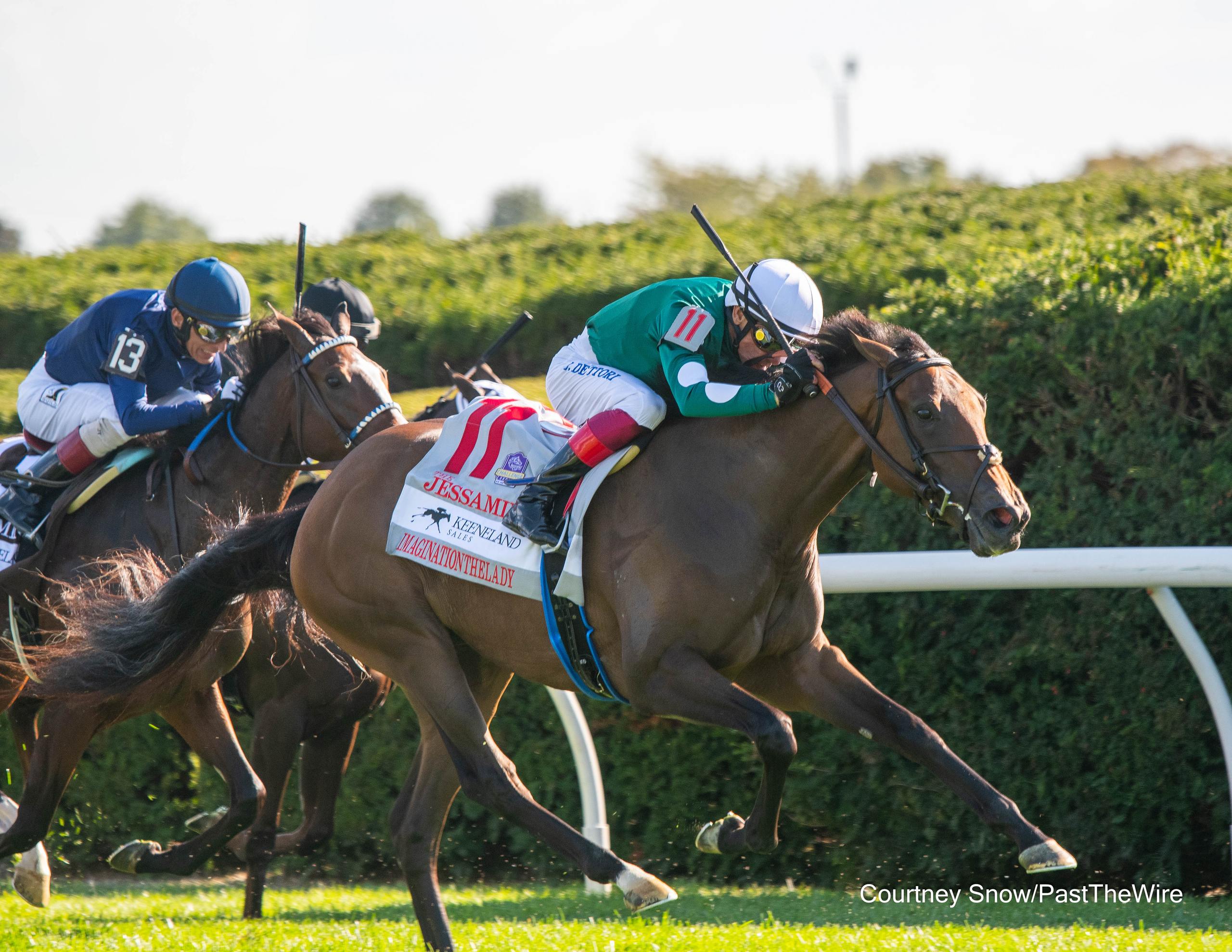 Imaginationthelady Gives Dettori Double Jessamines - Past The Wire